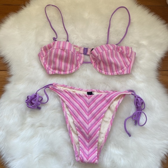 triangl swimwear | Swim | Triangl Swimwear Pink And Lavender Bikini ...